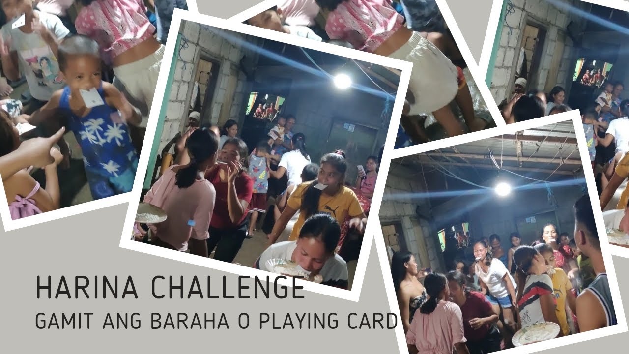 Outdoor Games | Harina Challenge Gamit ang Baraha o Playing Card - YouTube