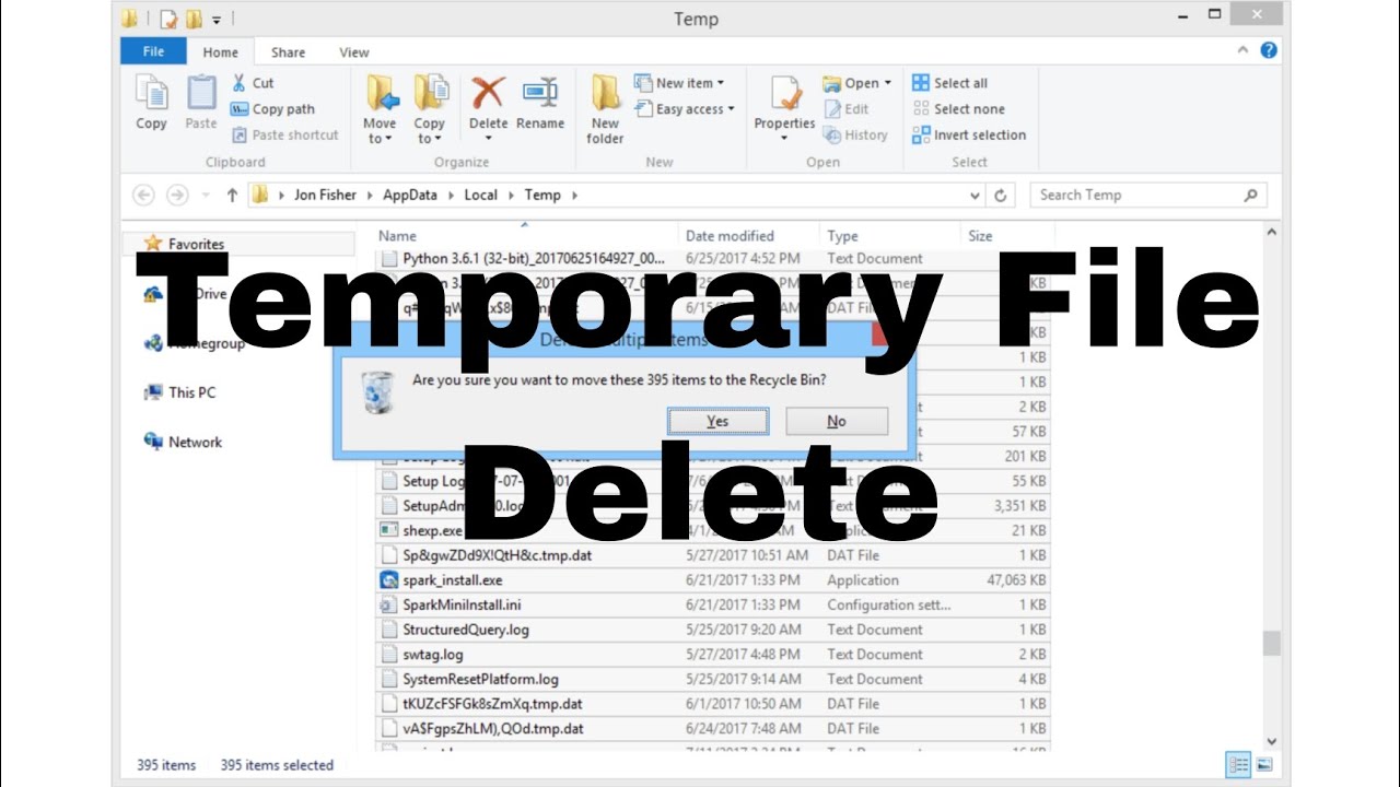 !!How To Delete Temporary File And Virus!! - YouTube