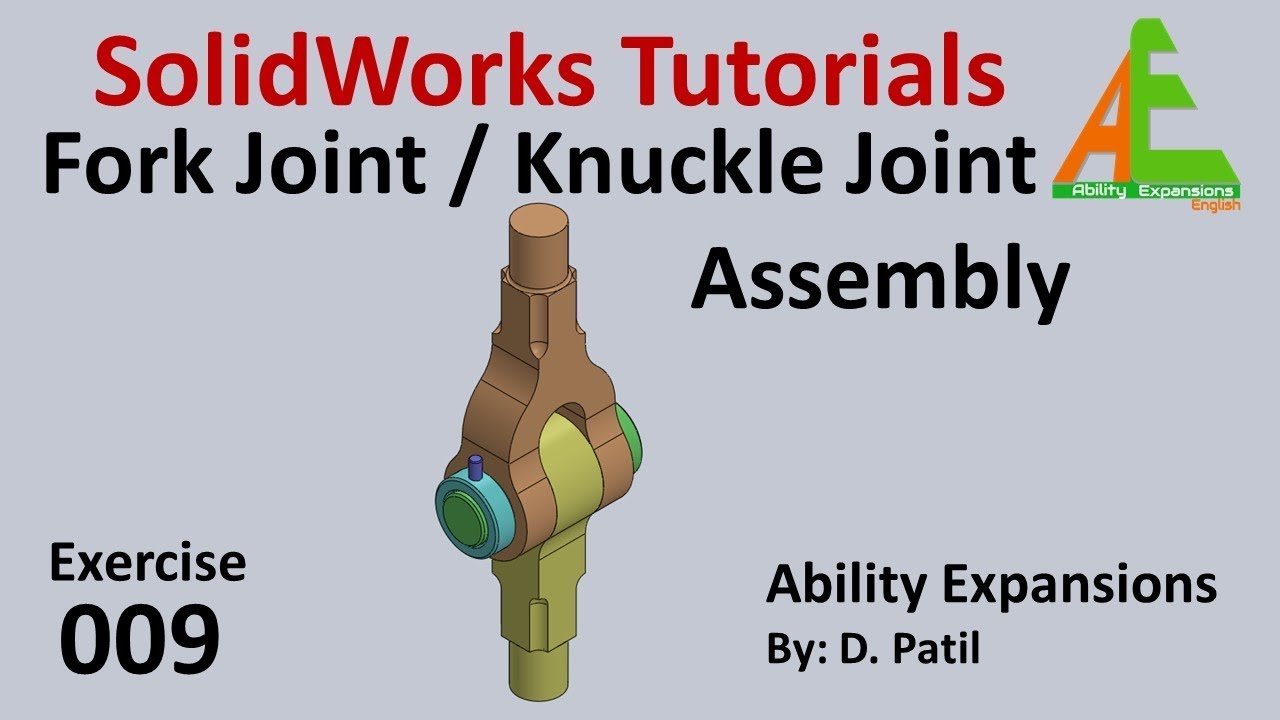 009. how to create knuckel joint, fork joint assembly in solidworks ...