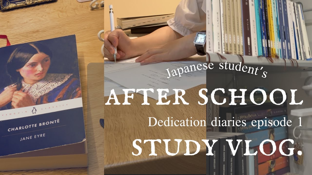 After school study vlog of a high school student / dedication diaries ...