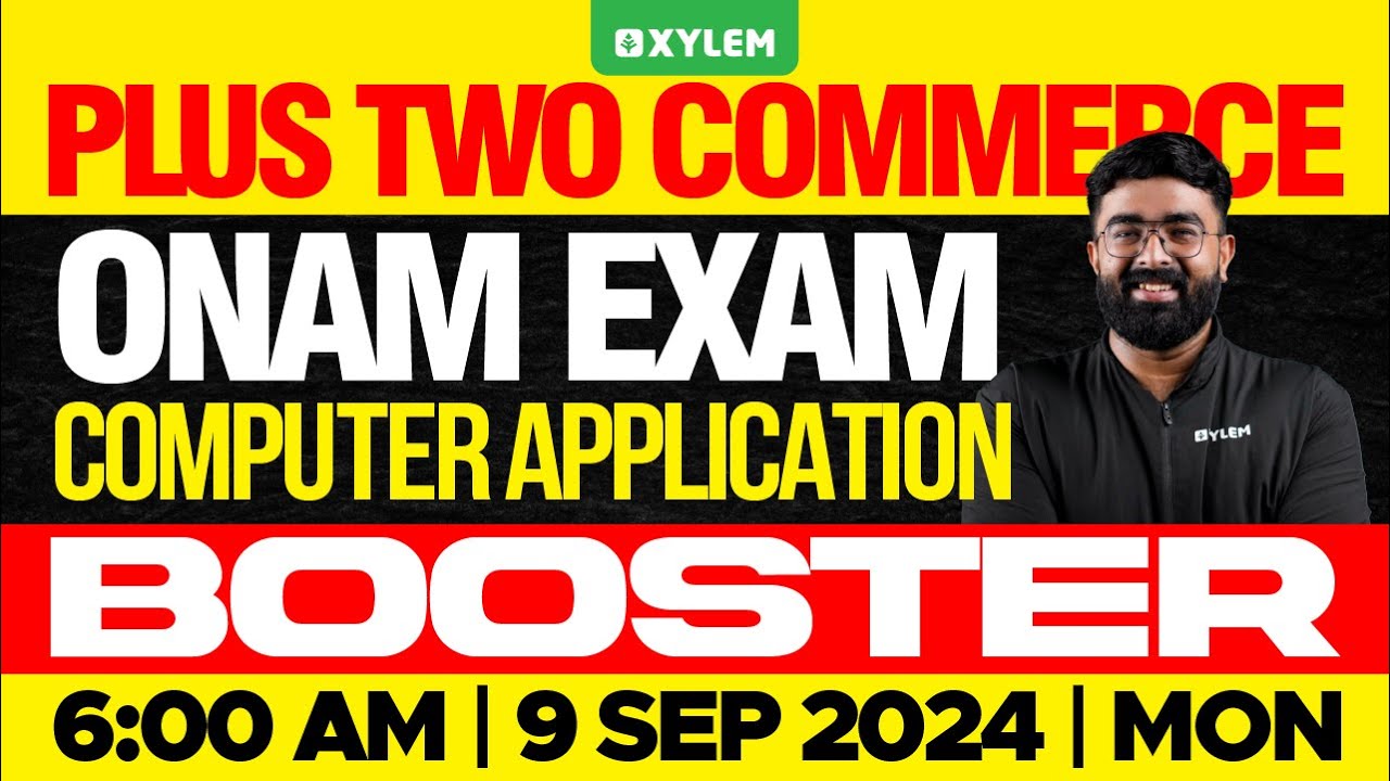 Plus Two Commerce | Computer Application - Booster | Xylem Plus Two ...