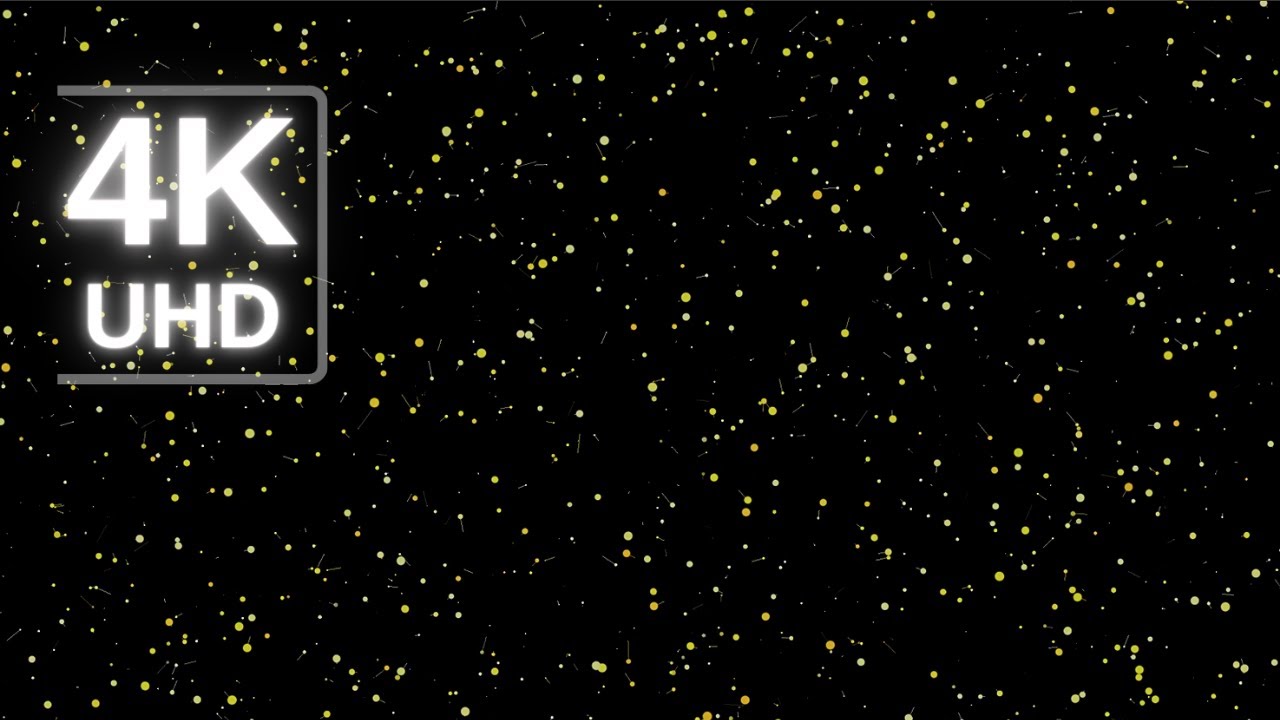 4K Background Video - Screensaver | Yellow Dots Animation (1 Hour ...
