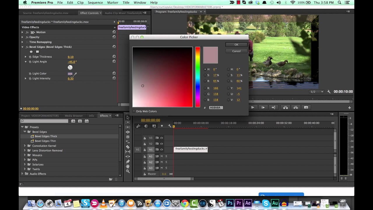 Bevel Edges in Premiere Pro CC - YouTube