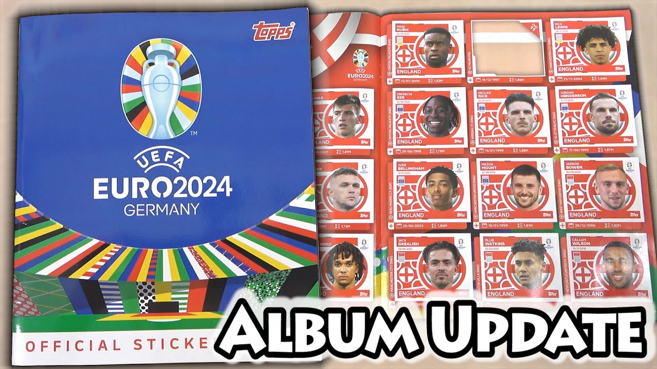 EURO ALBUM UPDATE | NEW Topps Euro 2024 Official Sticker Album Update ...