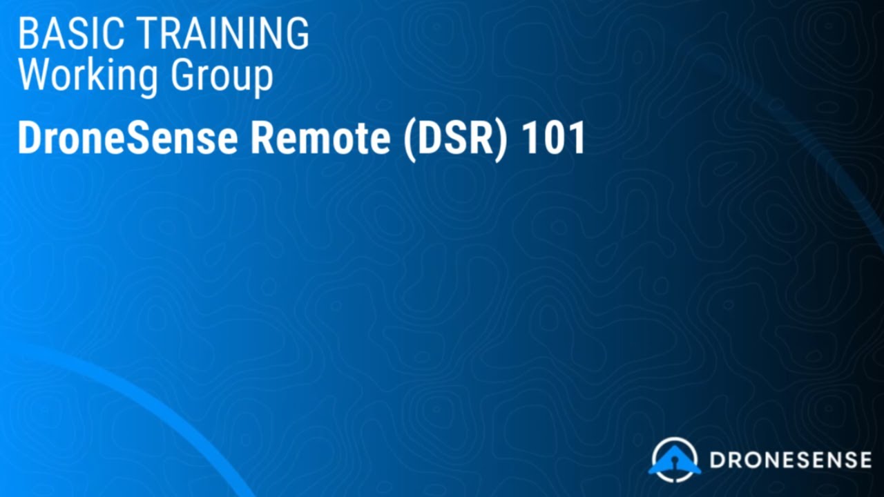 Basic Training 2024 - DroneSense Remote (DSR) 101 - YouTube