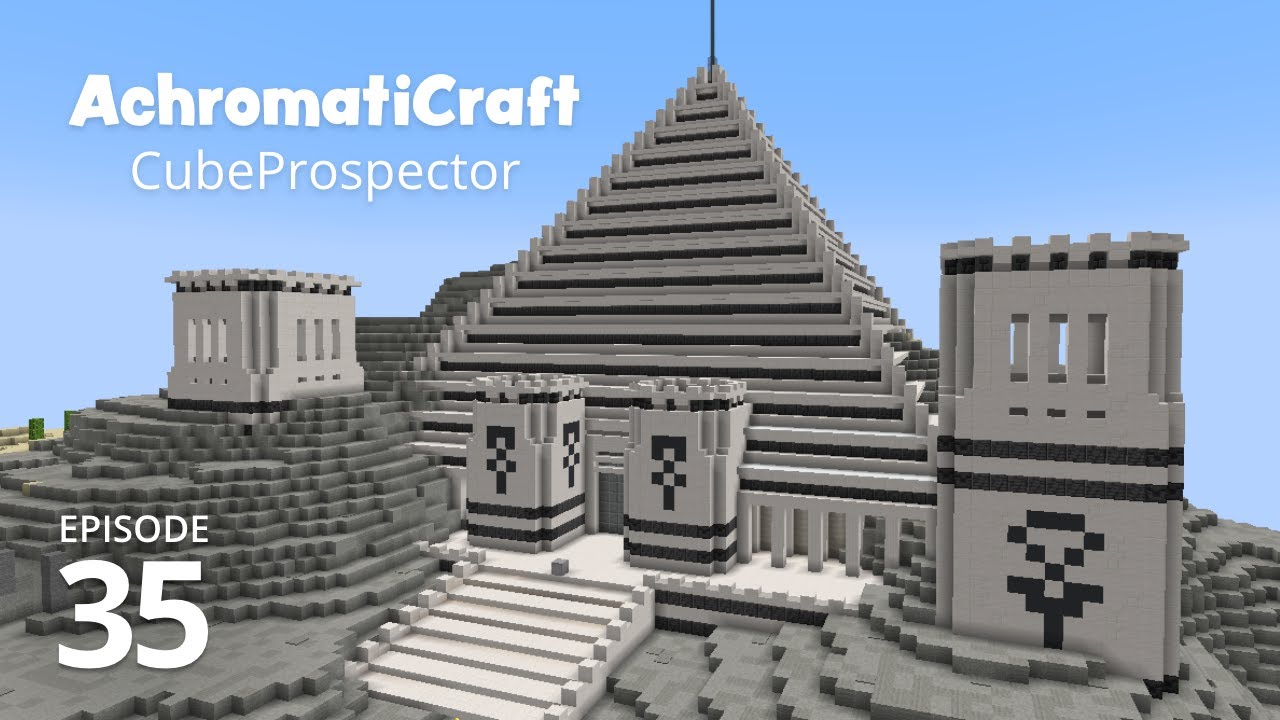 Mega Desert Temple - Sand District | AchromatiCraft S1 | Ep. 35 - YouTube