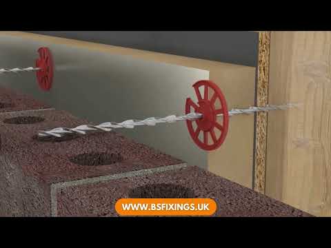 How to install Helical Timber Frame Wall Ties - YouTube