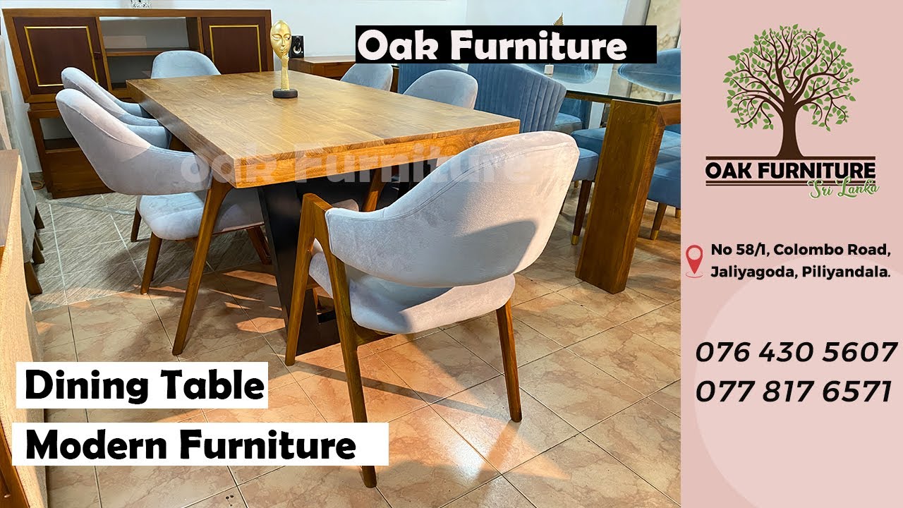 Modern Dining Tables | Modern Furniture | Oak Furniture Sri lanka - YouTube