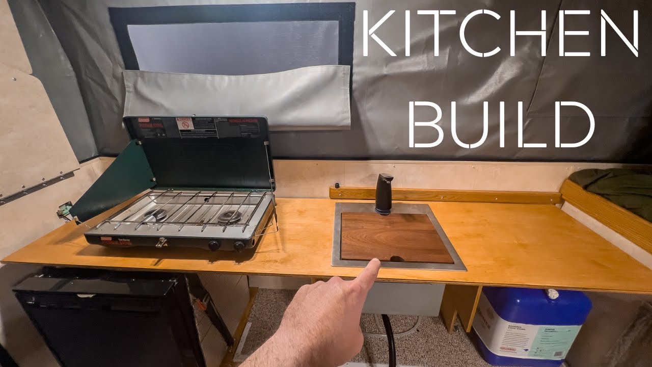 FOUR WHEEL CAMPER UPGRADES!! ADDING A KITCHEN COUNTER TOP AND MORE ...