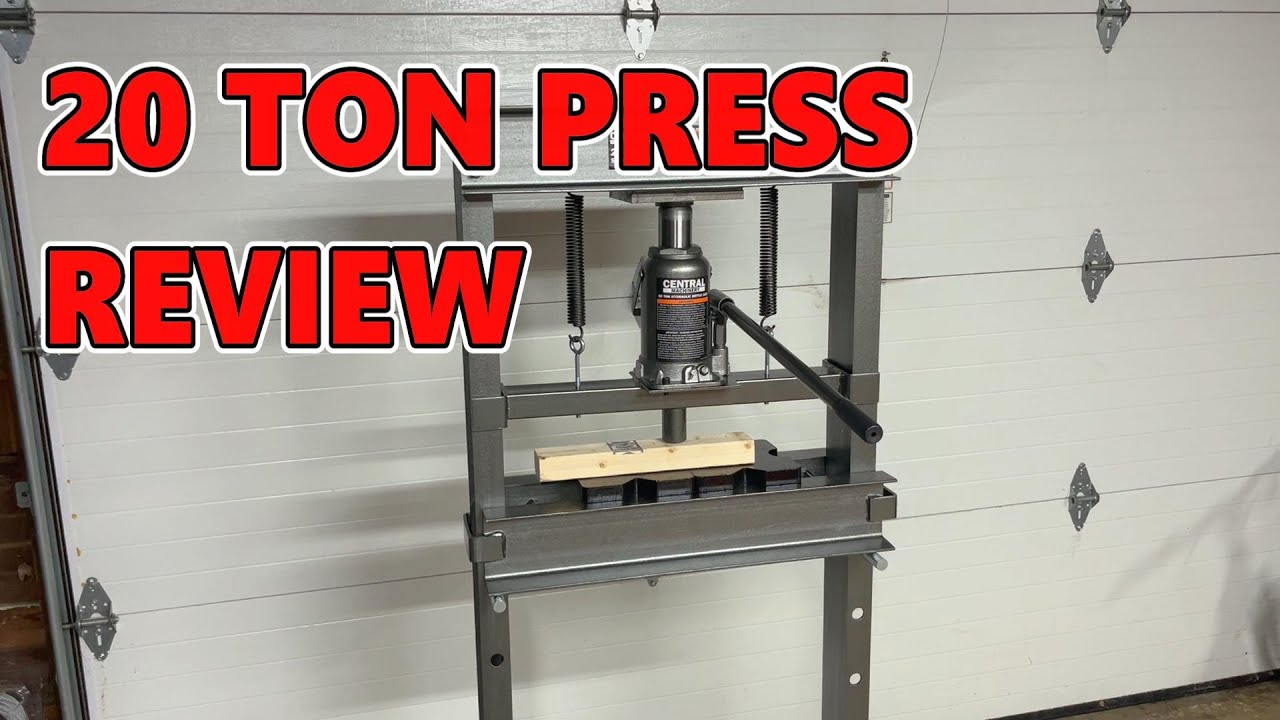 Harbor Freight Central Machinery 20 Ton Press Review - YouTube