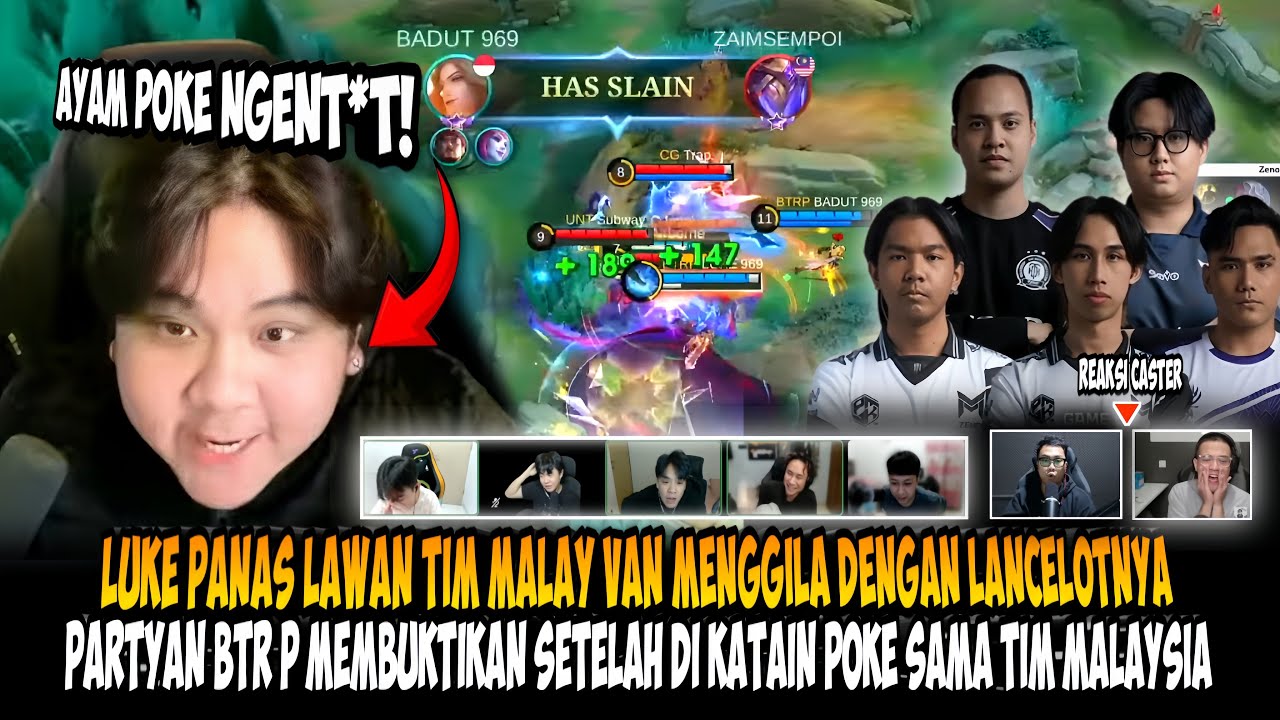 PANAS BTR P MENGAMUK SETELAH DI KATAIN POKE OLEH TIM MALAY‼️GAME 7 BTR ...