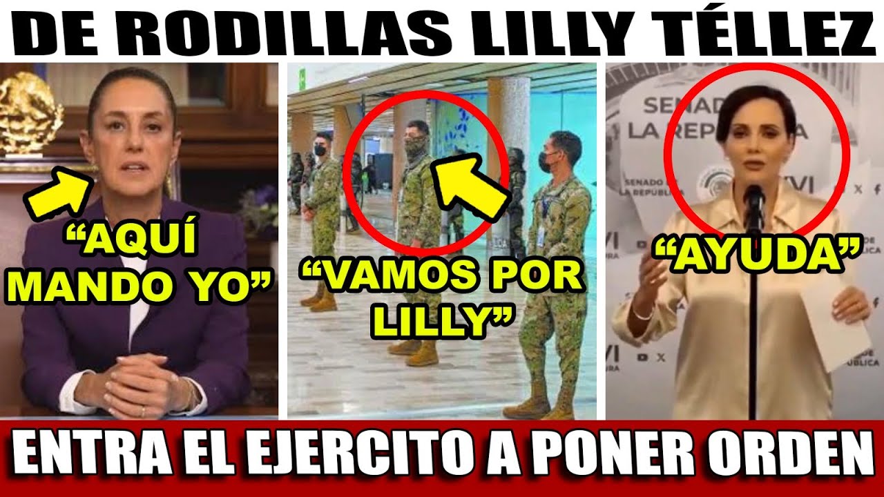 CLAUDIA SE HARTÓ! LILLY TELLEZ DE RODILLAS. ENTRA EL EJERCITO EL SENADO ...