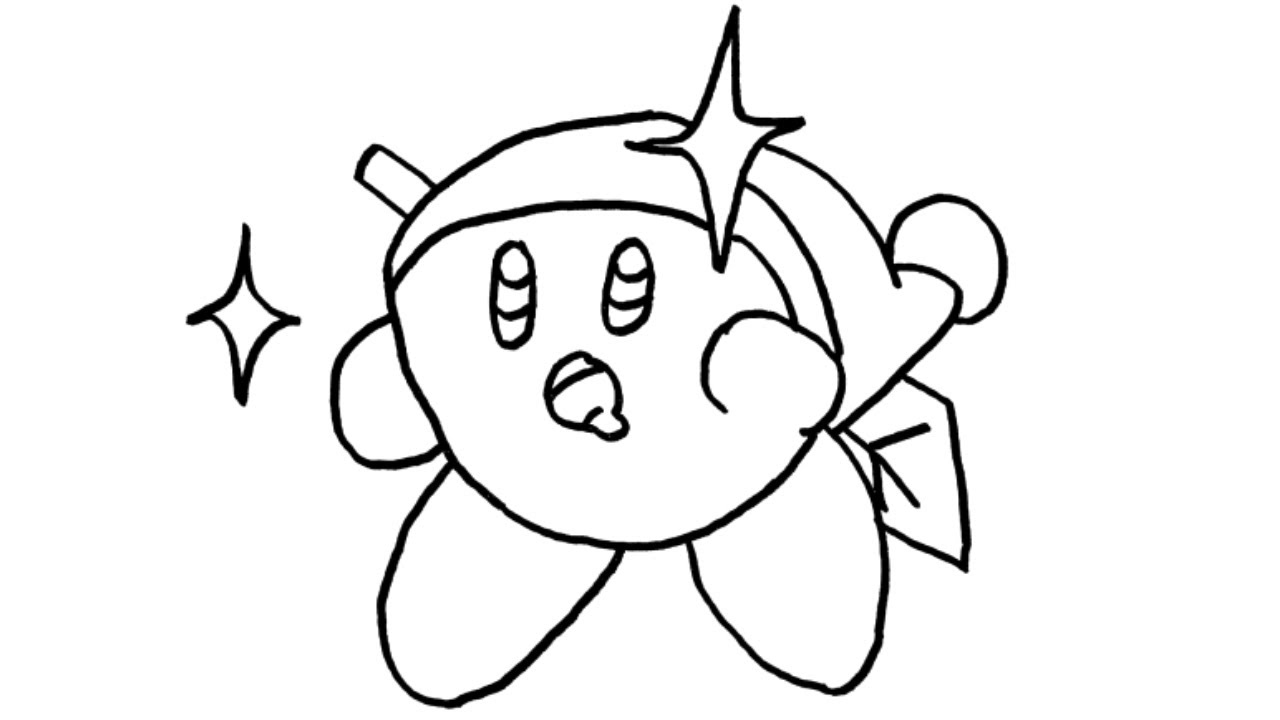 Easy Kirby Drawing Tutorial for Kids | Learn to Draw Cute Characters ...