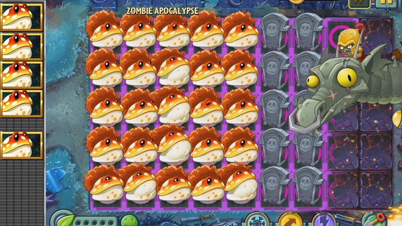 Plants vs Zombies 2 Hack - Hongo vs Zombosstein - YouTube