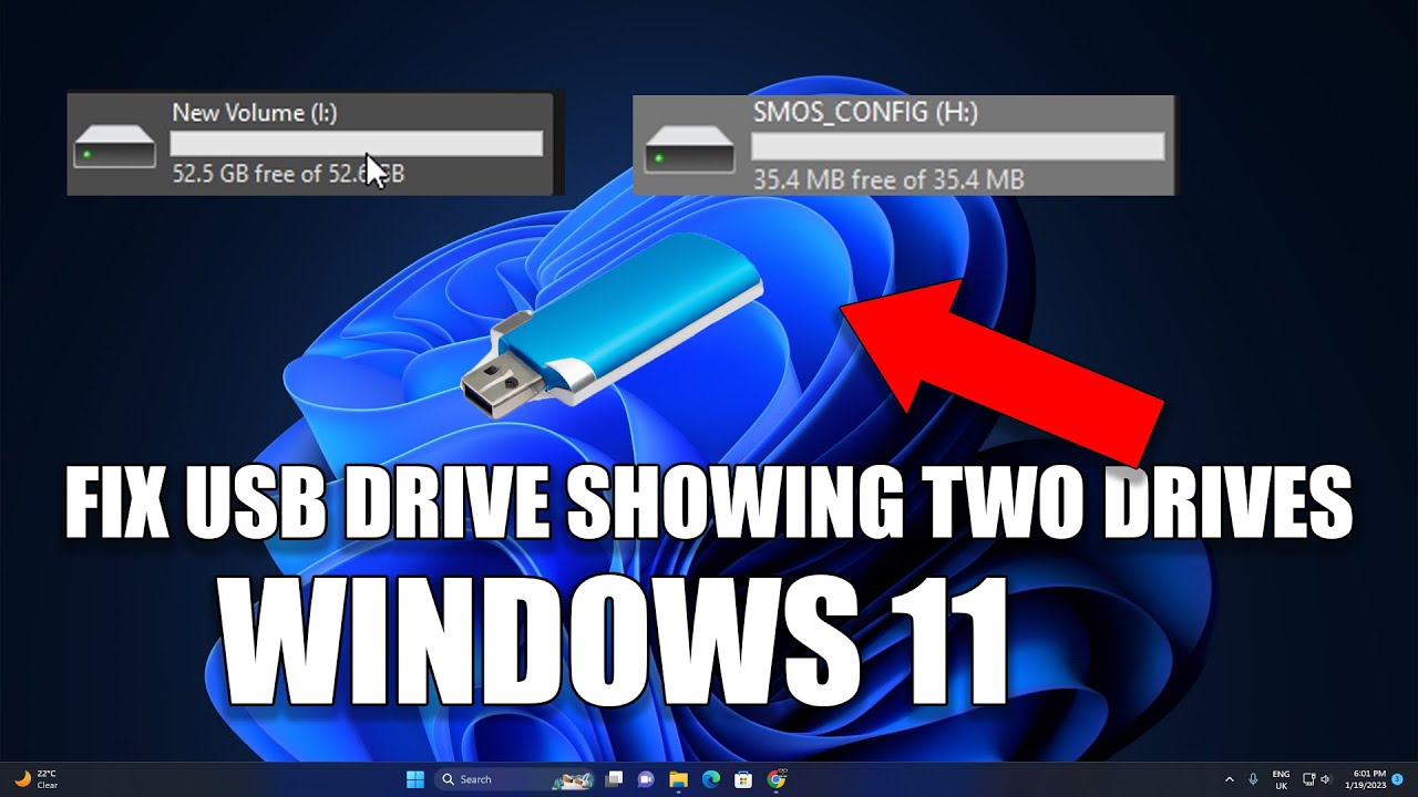 How To Fix USB Drive Showing Up as Two Different Drives in Windows 11 ...