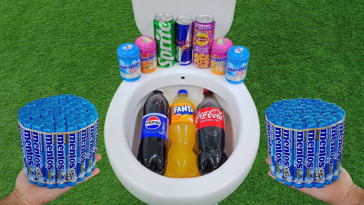 Big Fanta, Coca Cola, Pepsi VS Popular Sodas !!!! Sprite, Red Bull ...