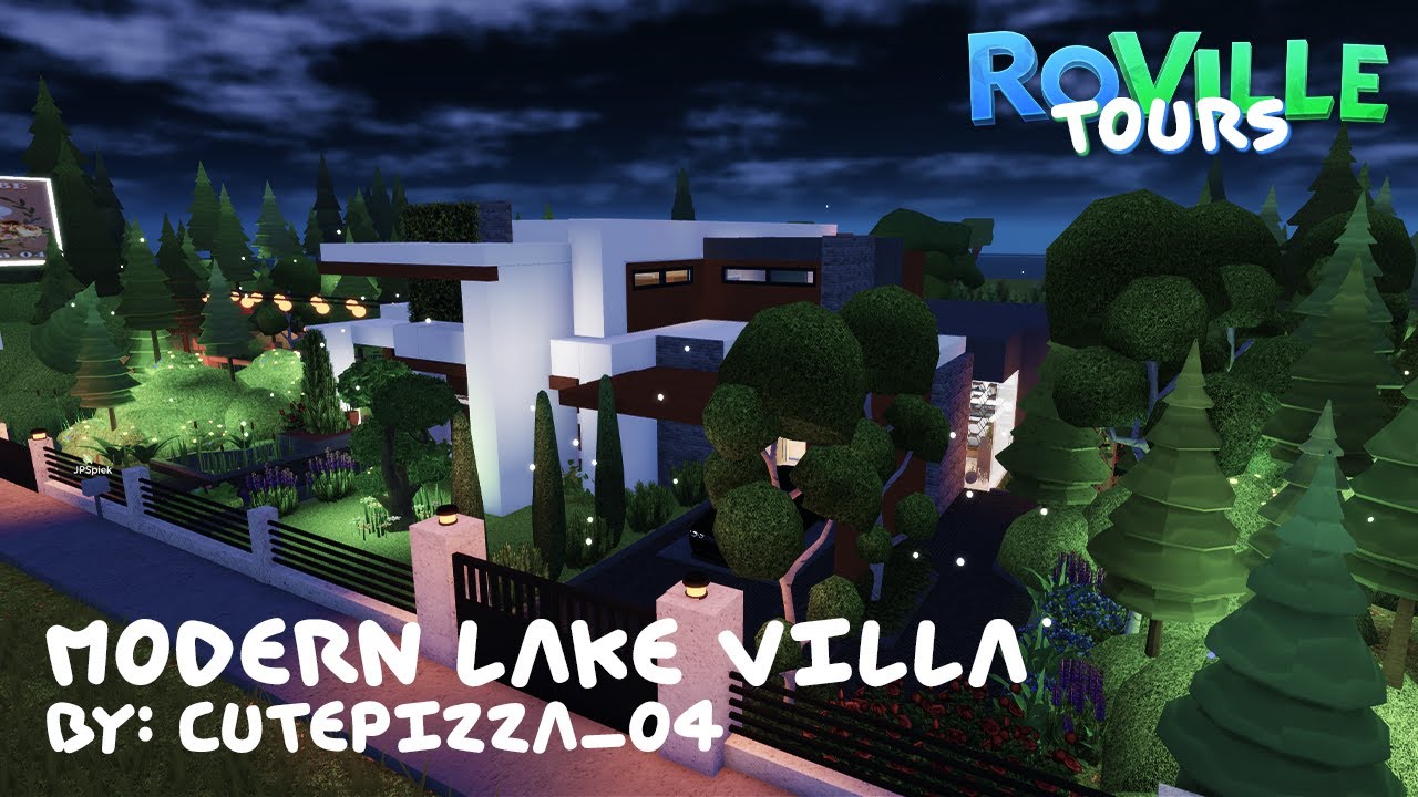 Modern Lake Villa By CutePizza_04| Roblox Roville| Roville Tours ...
