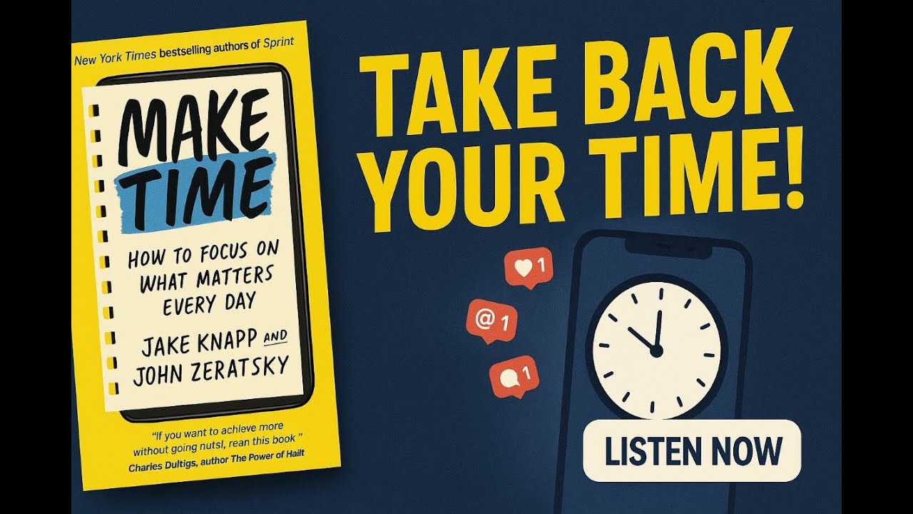 “Make Time” Book Summary | How to Beat Distractions and Focus on What ...