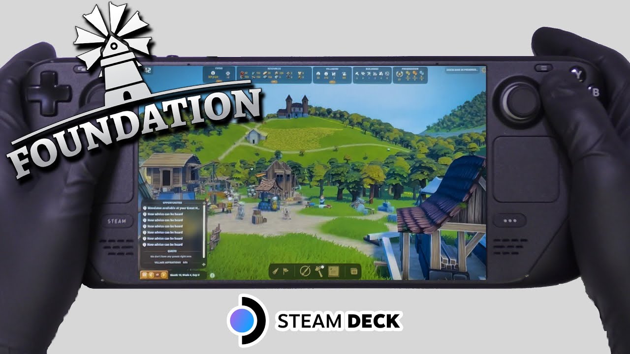 Foundation | Steam Deck Gameplay | Steam OS - YouTube