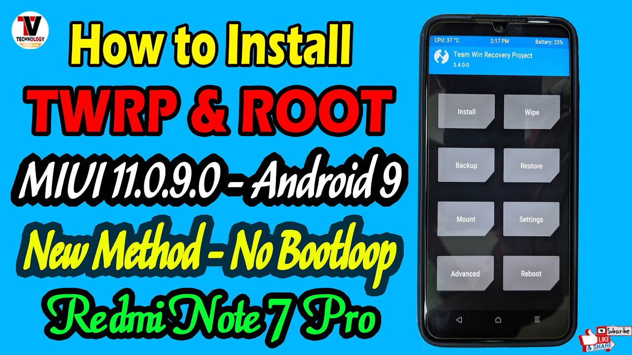 Best New Method | Install Official TWRP & ROOT Redmi Note 7 Pro | MIUI 11.0.9.0 | No More ...