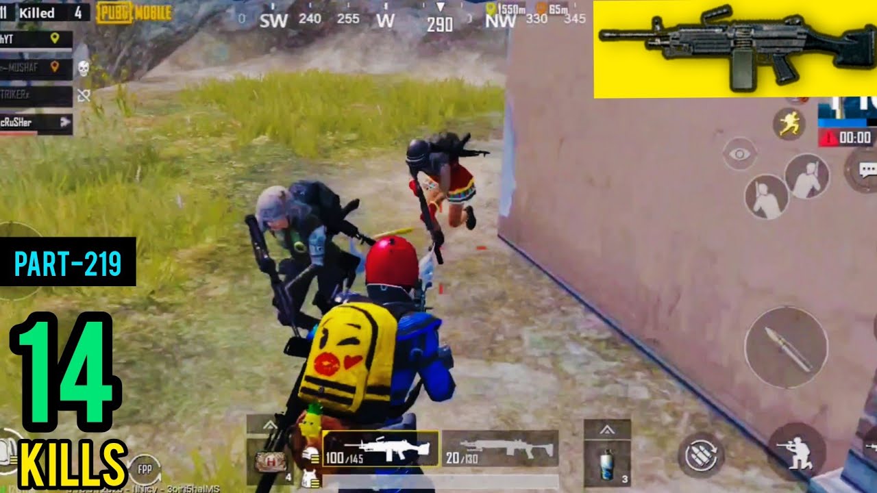 M249 Is A Beast | Squad | Erangel Gameplay | PUBG Mobile - AkhiLesh YT - YouTube
