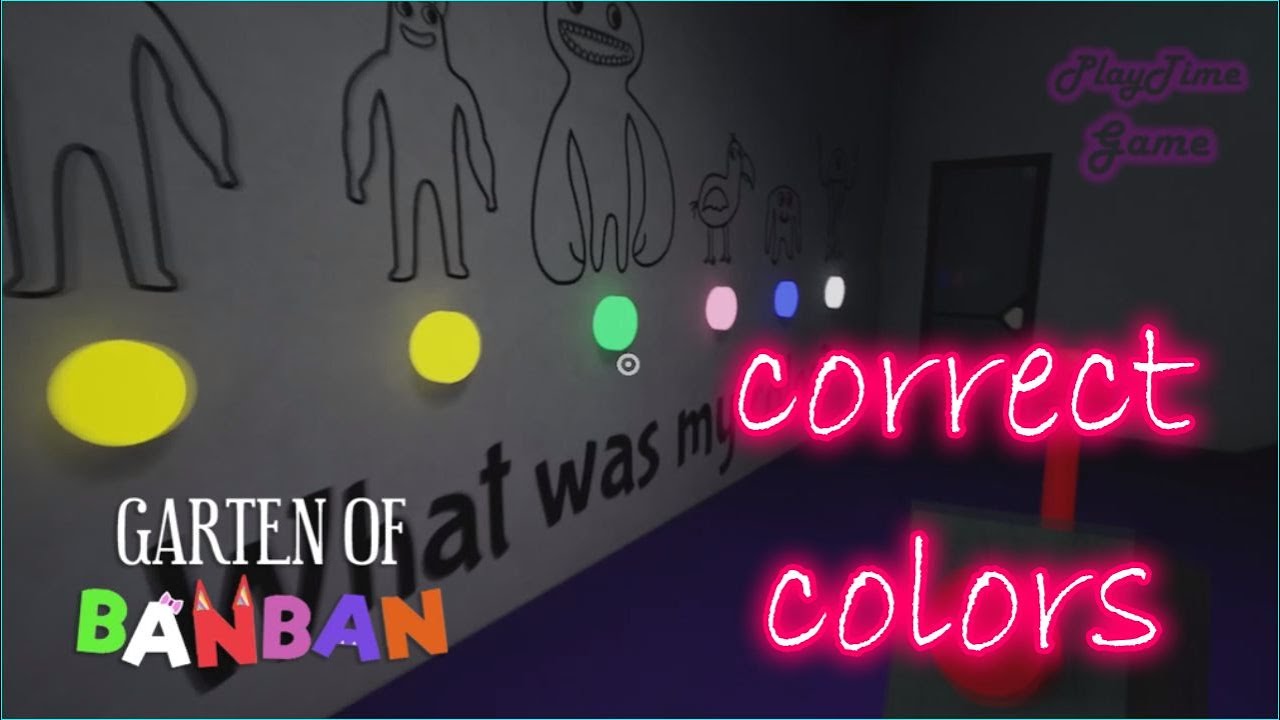 garten of banban - what are the correct colors - YouTube