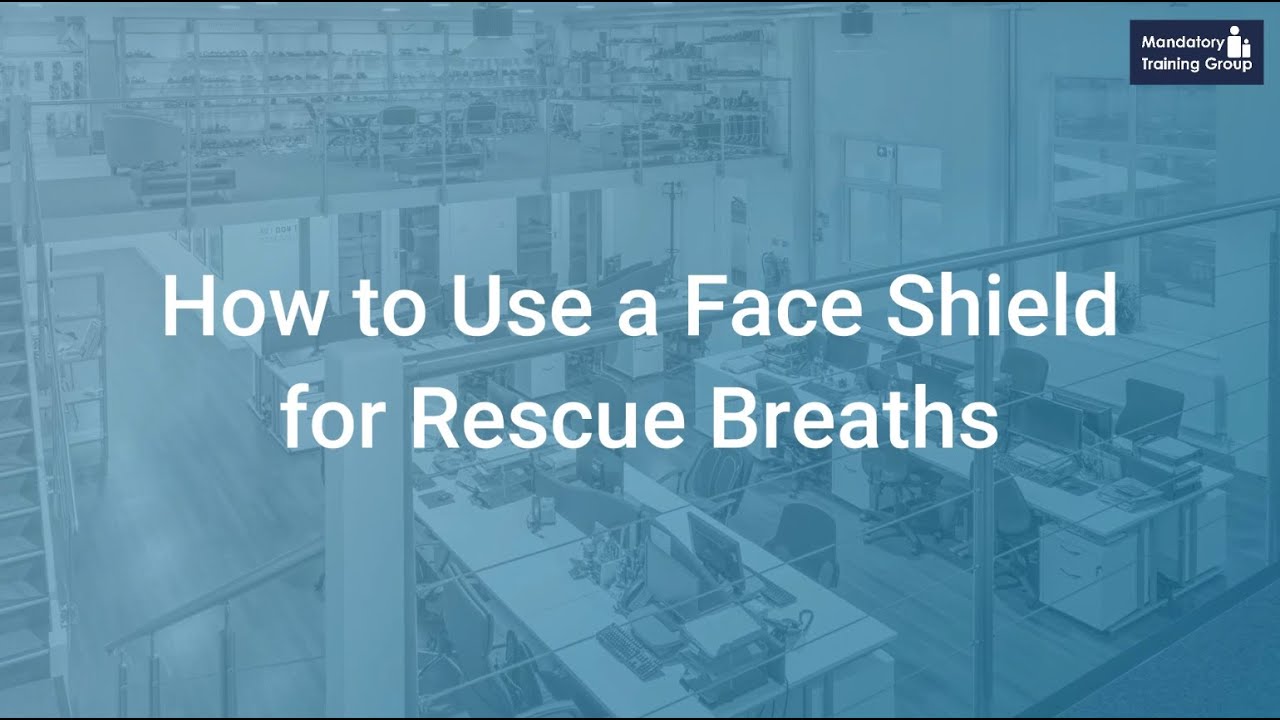 How to Use a Face Shield for Rescue Breaths | First Aid Training ...