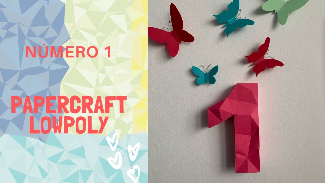 Papercraft Lowpoly - Montagem número 1 - YouTube