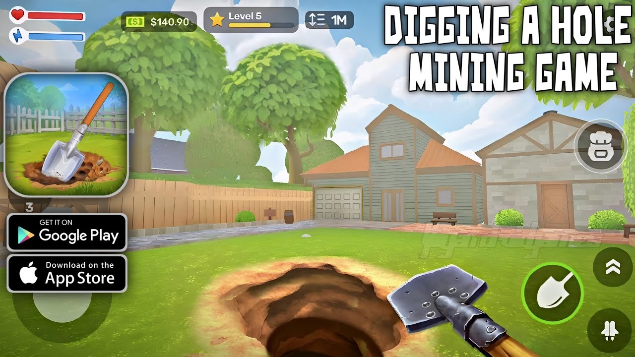 Digging a Hole Mining Game Gameplay Walkthrough (Android/iOS) - YouTube