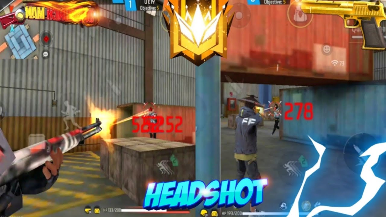 Headshot Highlights(Desert eagle and M1887 M1014)OP Headshot-Garena Free Fire - YouTube
