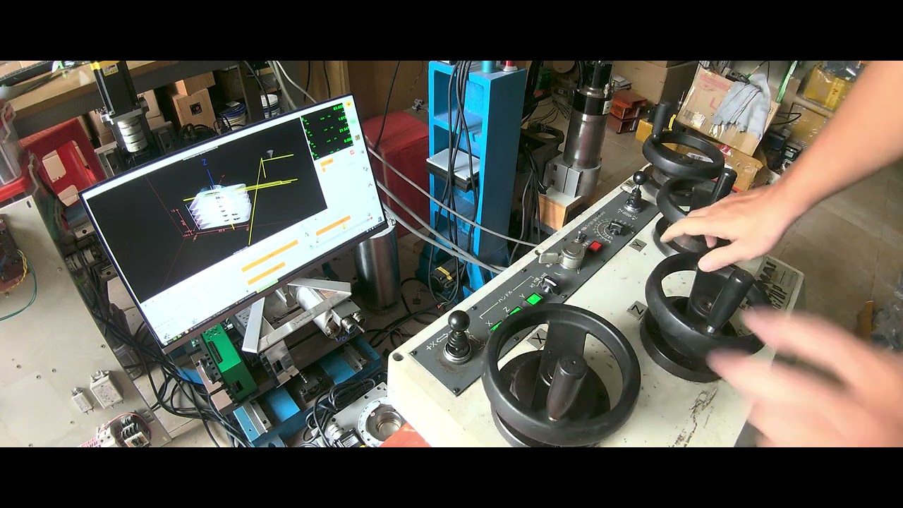 linuxcnc hamai pendant - YouTube