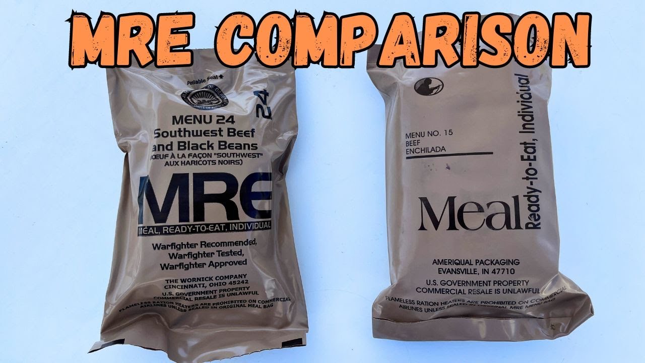 MEXICAN MENU MRE COMPARISON - YouTube