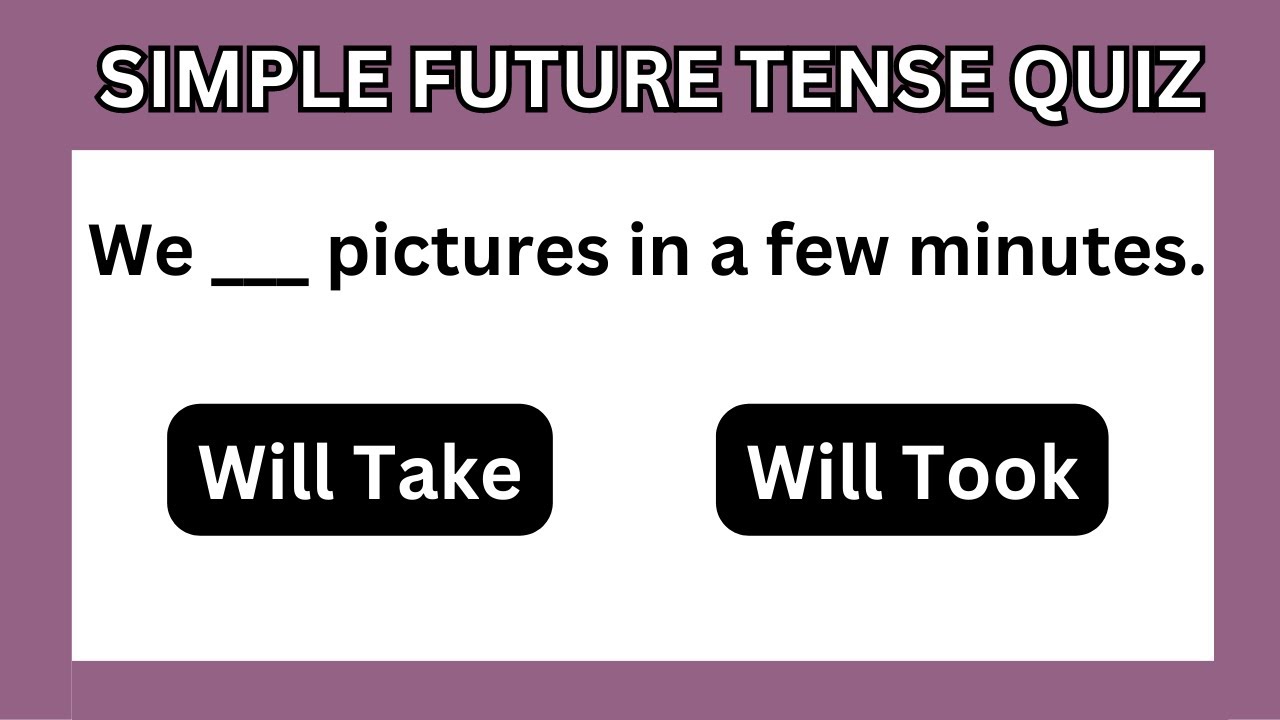 Simple Future Tense Quiz | Tenses Quiz | English Grammar Test - YouTube