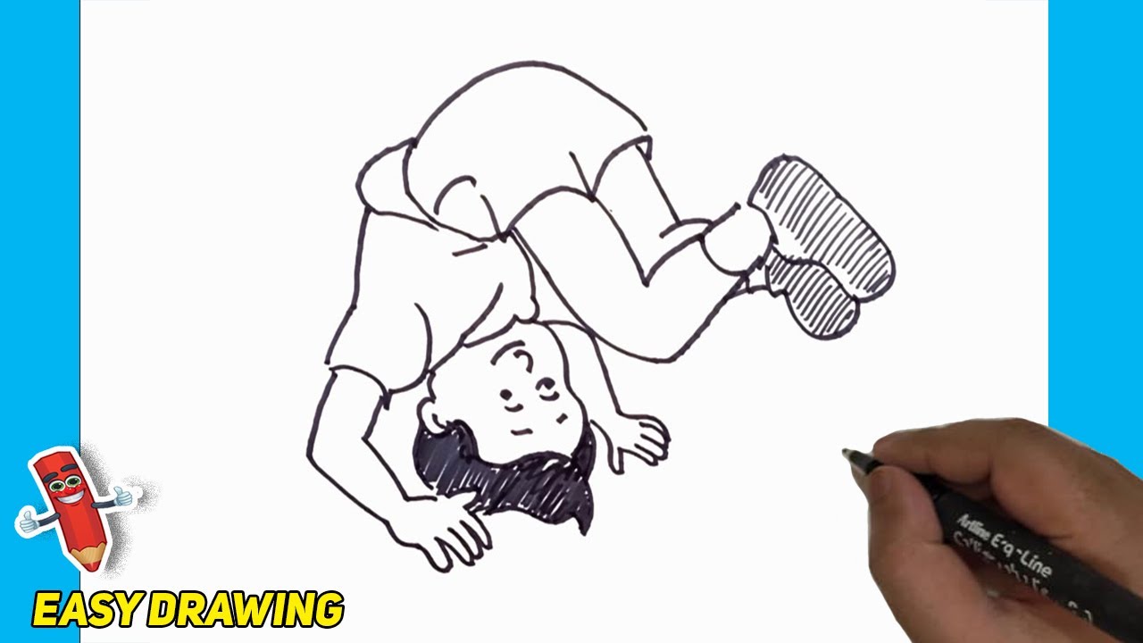 How To Draw crawl | Tumbling Illustration | #Illustration #viral | Easy ...