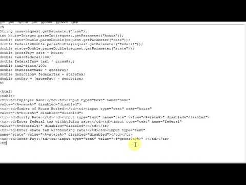 Create Salary Calculator using JSP - YouTube