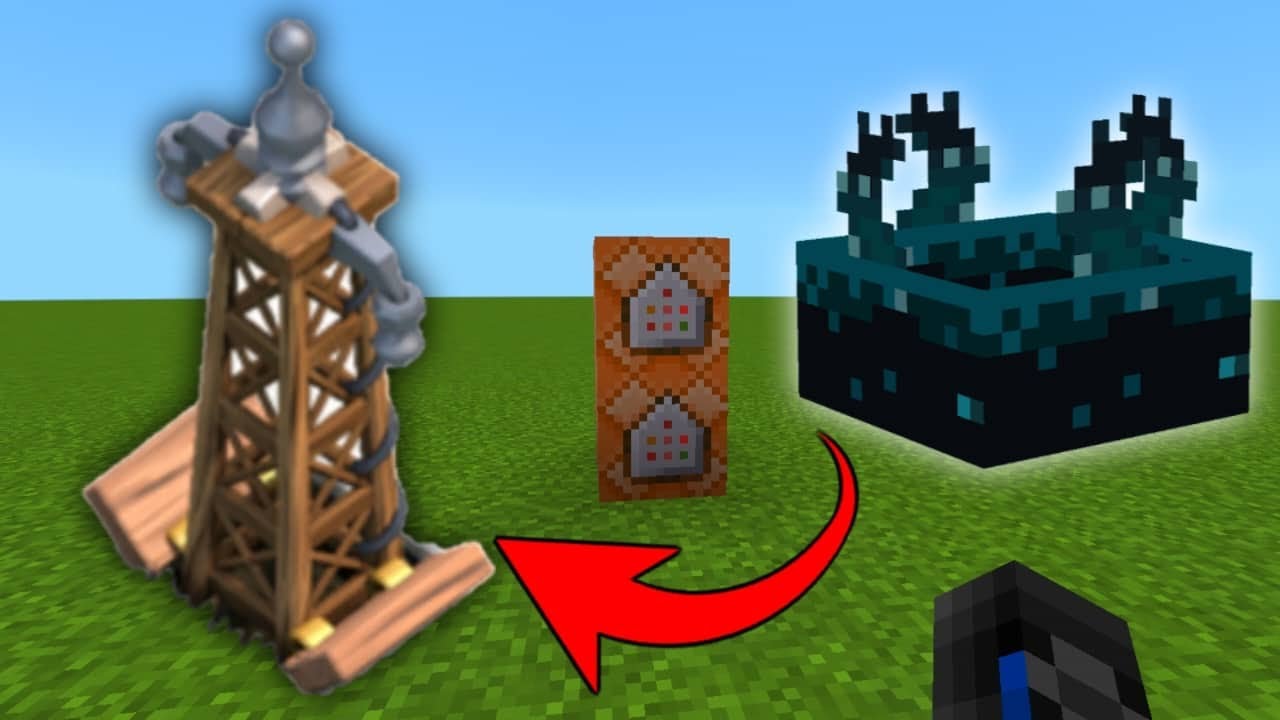 Building a Tesla Tower in Minecraft using Sculk Sensor - YouTube