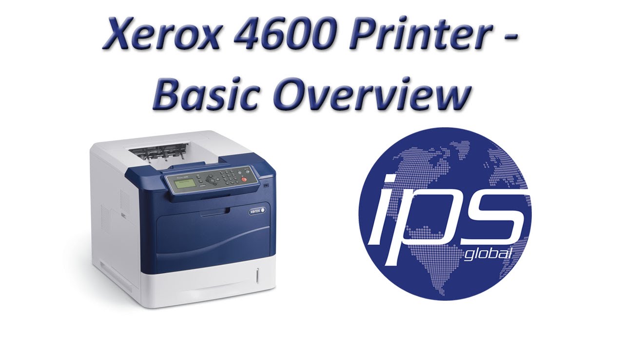 Xerox 4600 - Basic Overview - YouTube