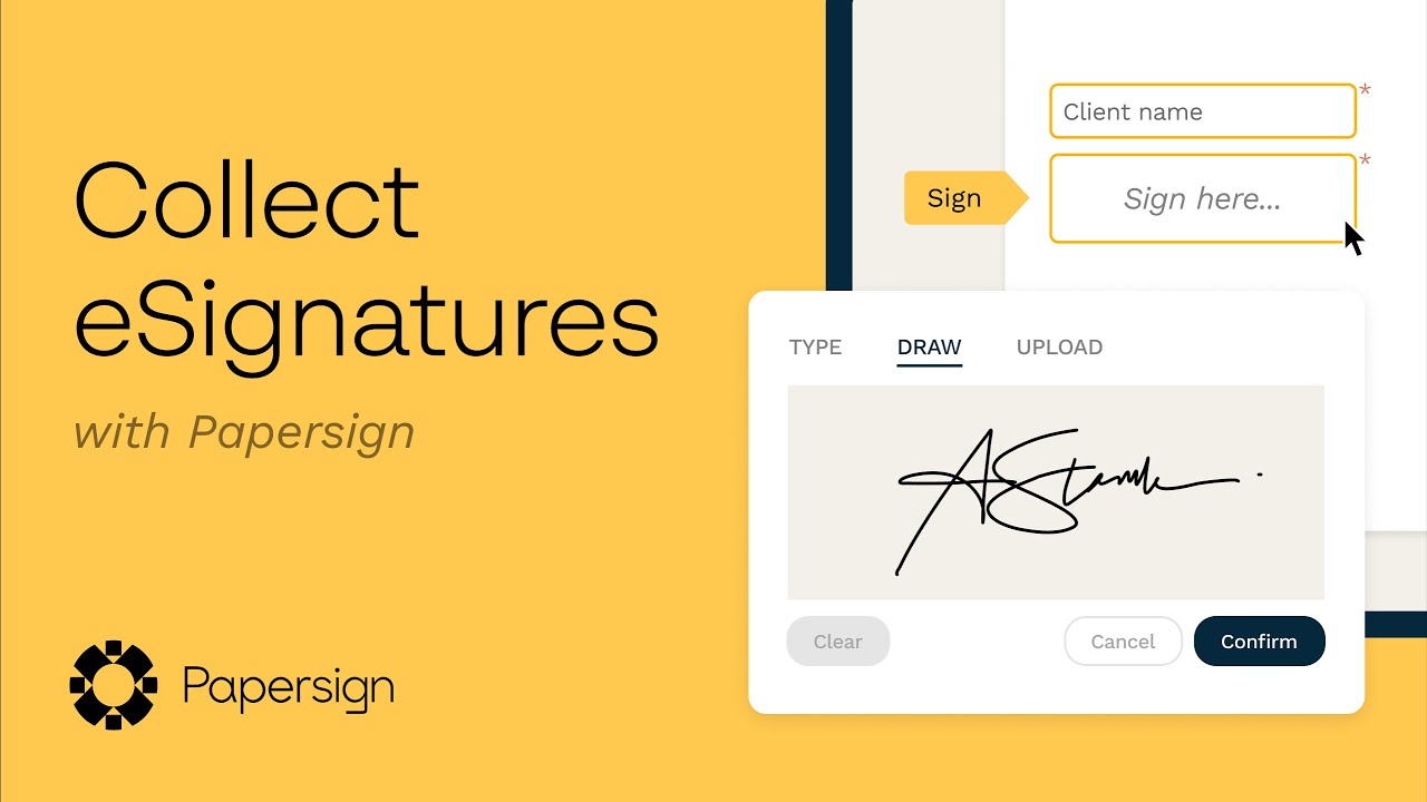 How to collect eSignatures for documents | Papersign - YouTube