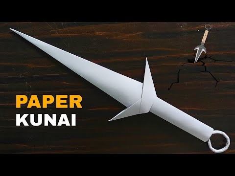 How to Make a Paper Kunai | Easy Origami Ninja Knife Tutorial | DIY Paper Weapon