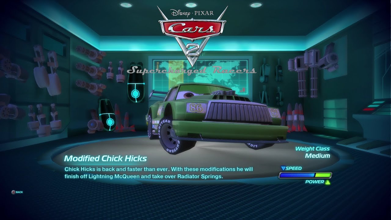 Cars 2 The Video Game Supercharged Modified Chick Hicks - YouTube