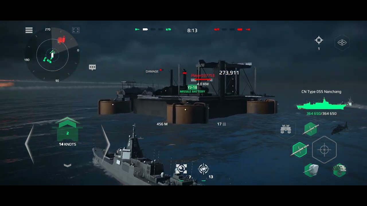 MODERN WARSHIPS - CN TYPE 055 NANCHANG IN ACTION ! MAP : STORM - YouTube
