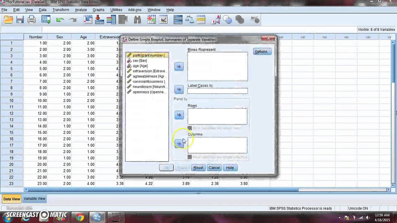 PSY 510 SPSS Tutorial 2 Descriptive Statistics - YouTube