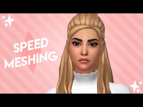The Sims 4 Speed Meshing #17 | Macie Hair - YouTube