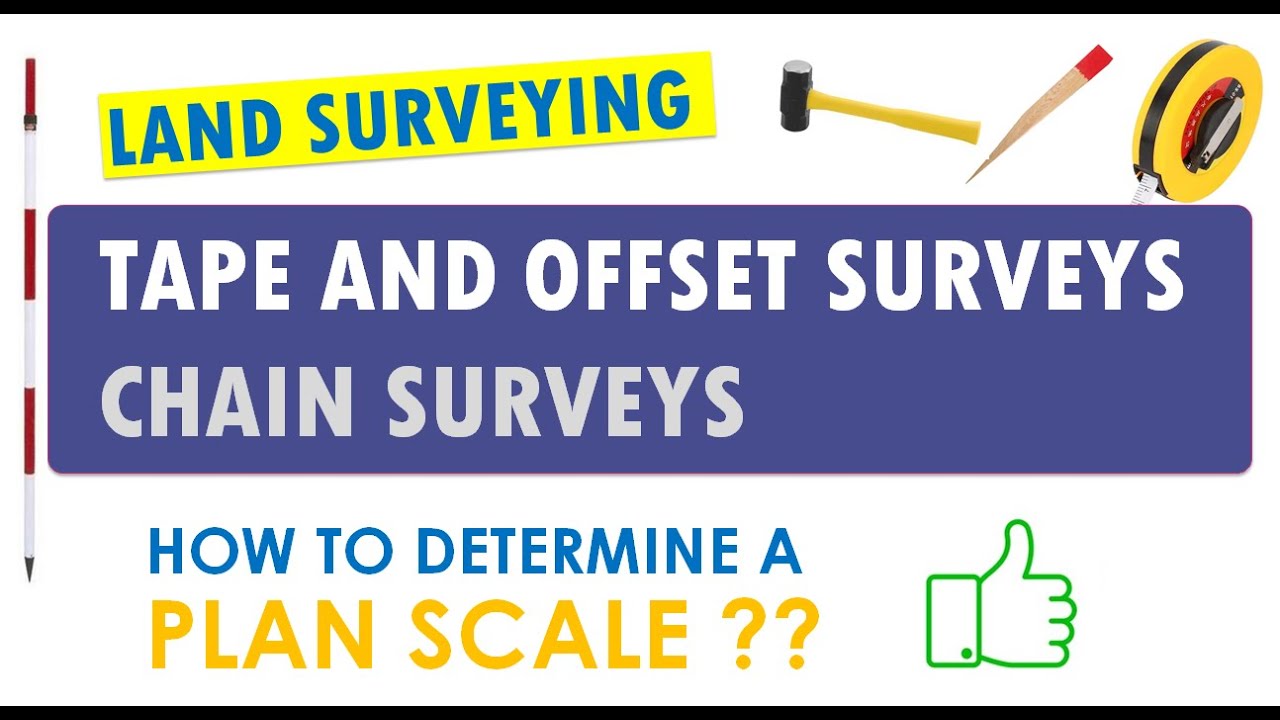 Tape & Offset Surveys | Chain Surveys | Plan/Map Scale - YouTube