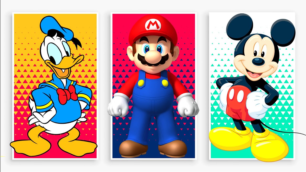 Mickey Mouse vs Donald Duck vs Super Mario | कौन जीतेगा ? - WWE - YouTube