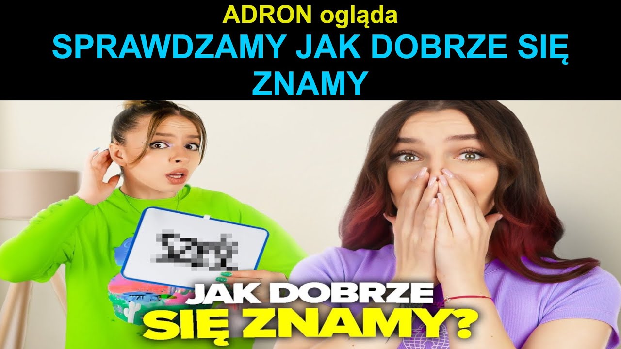 KARTONII SPRAWDZAMY JAK DOBRZE SIĘ ZNAMY | ADRON ogląda - YouTube