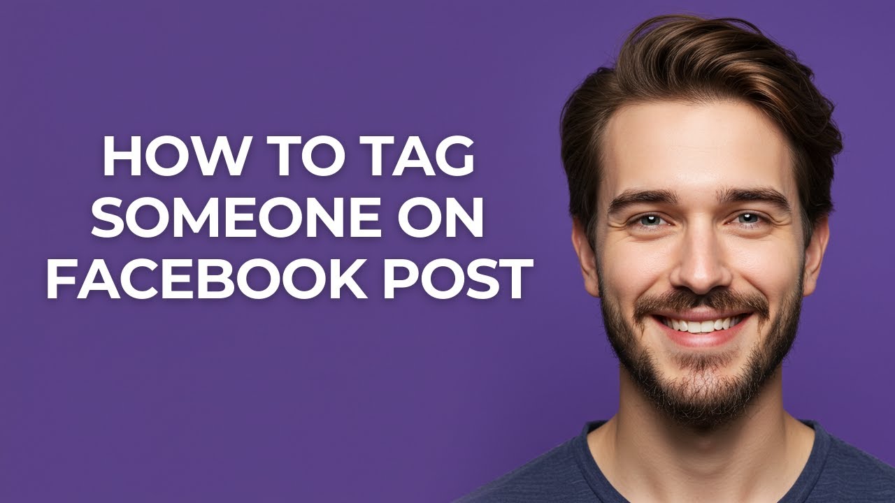 How To Tag Someone On Facebook Post - GUIDE! - YouTube