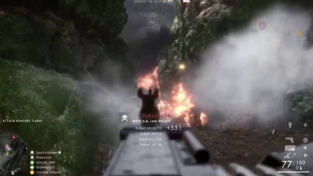 Battlefield 1 - Fire + LMG = INSANE - YouTube