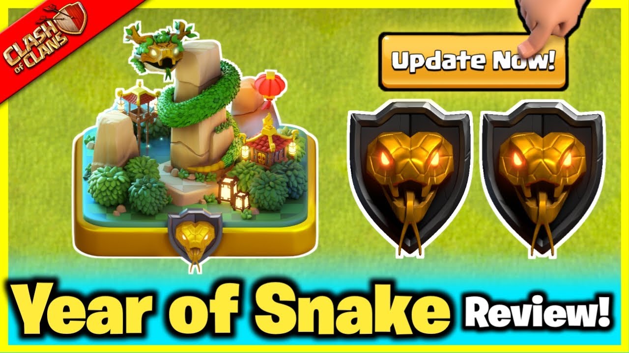 Year of the Snake Legendary Scenery Review Clash of Clans - YouTube