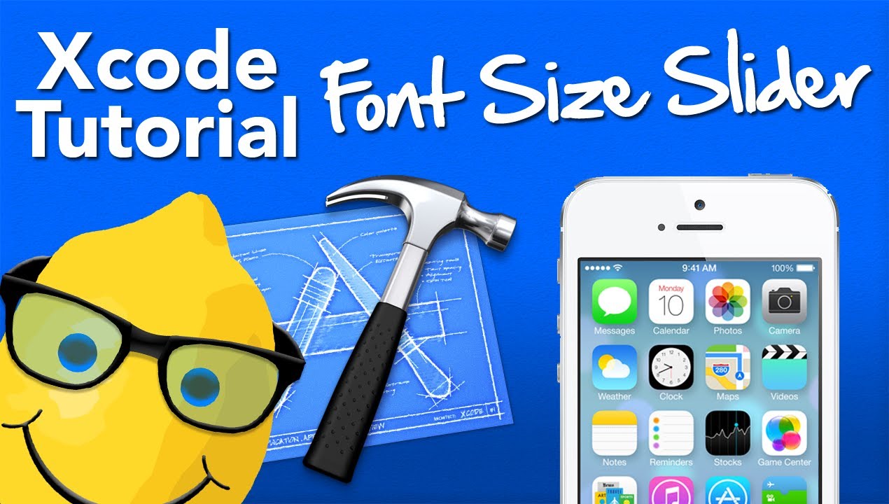XCode 4 6 Tutorial Font Size Slider Geeky Lemon Development YouTube xcode-4-6-tutorial-font-size-slider-geeky-lemon-development-youtube